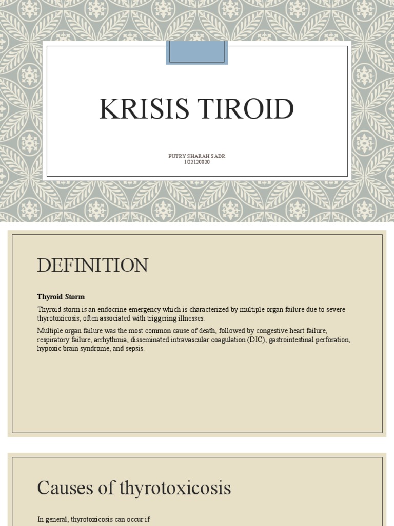 PENGOBATAN KRISIS TIROID | PDF