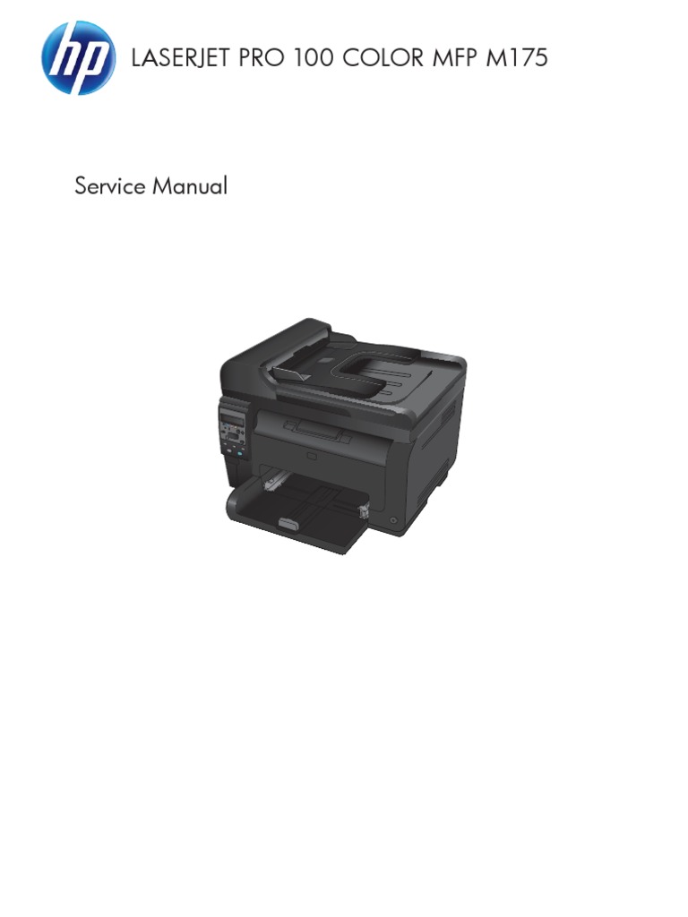 Laserjet Pro 100 Color MFP M175: Service Manual | PDF