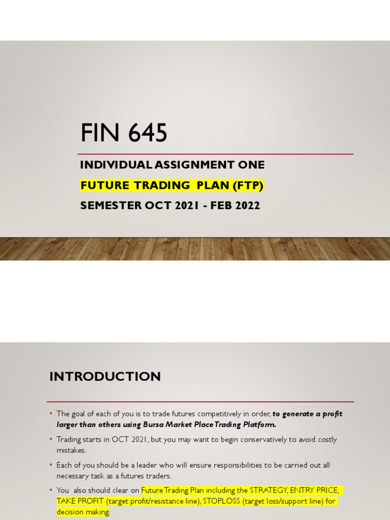 Fin 645 - Assign 1 - FTP | PDF | Technical Analysis | Futures Contract