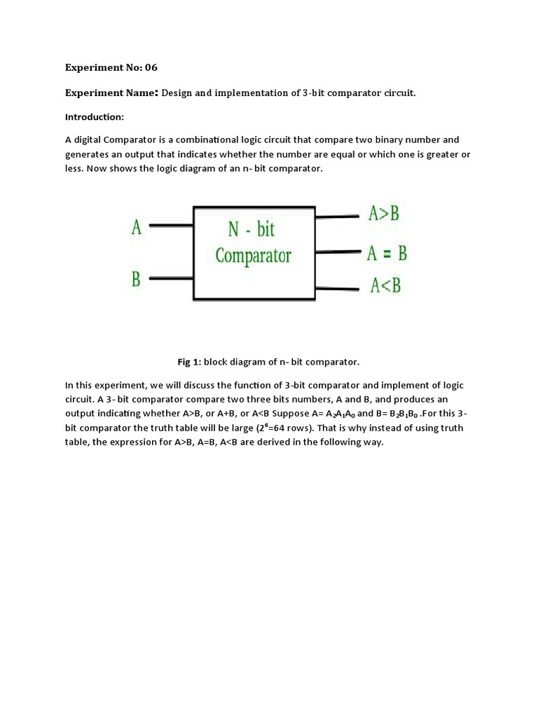 Experiment No: 06 Experiment Name | PDF | Logic Gate | Computing