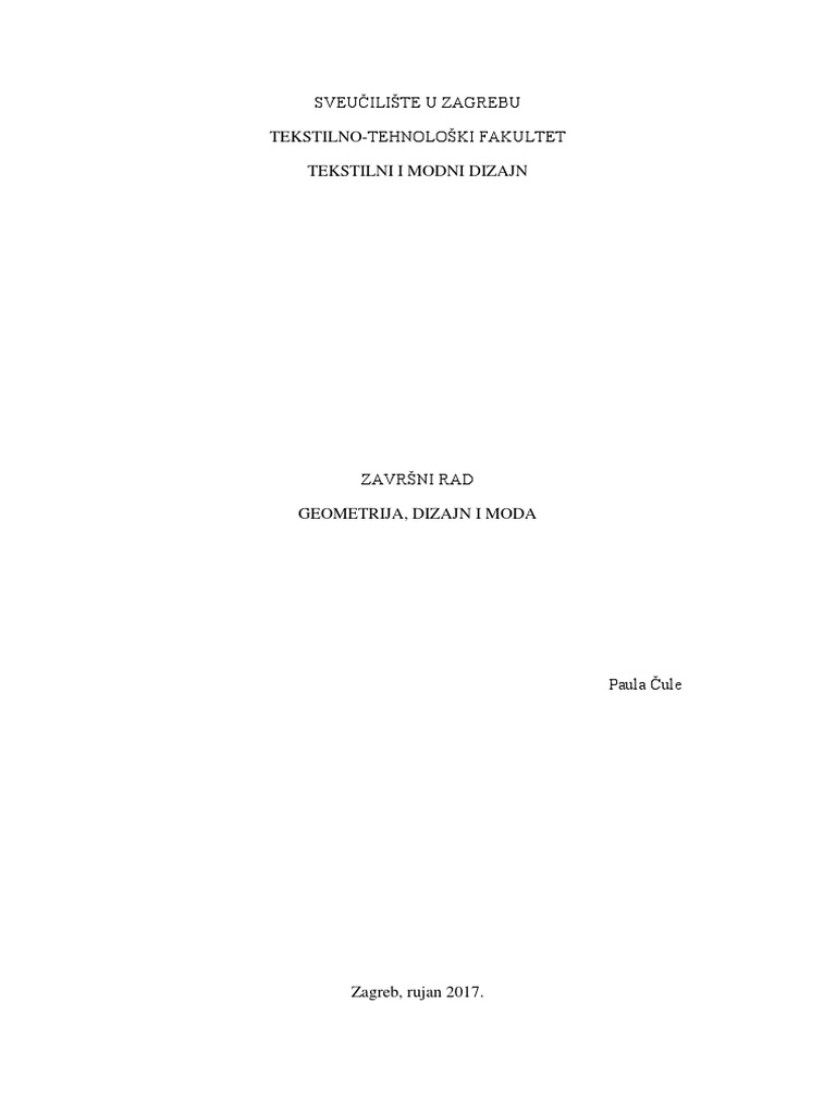 Geometrija, Dizajn I Moda | PDF