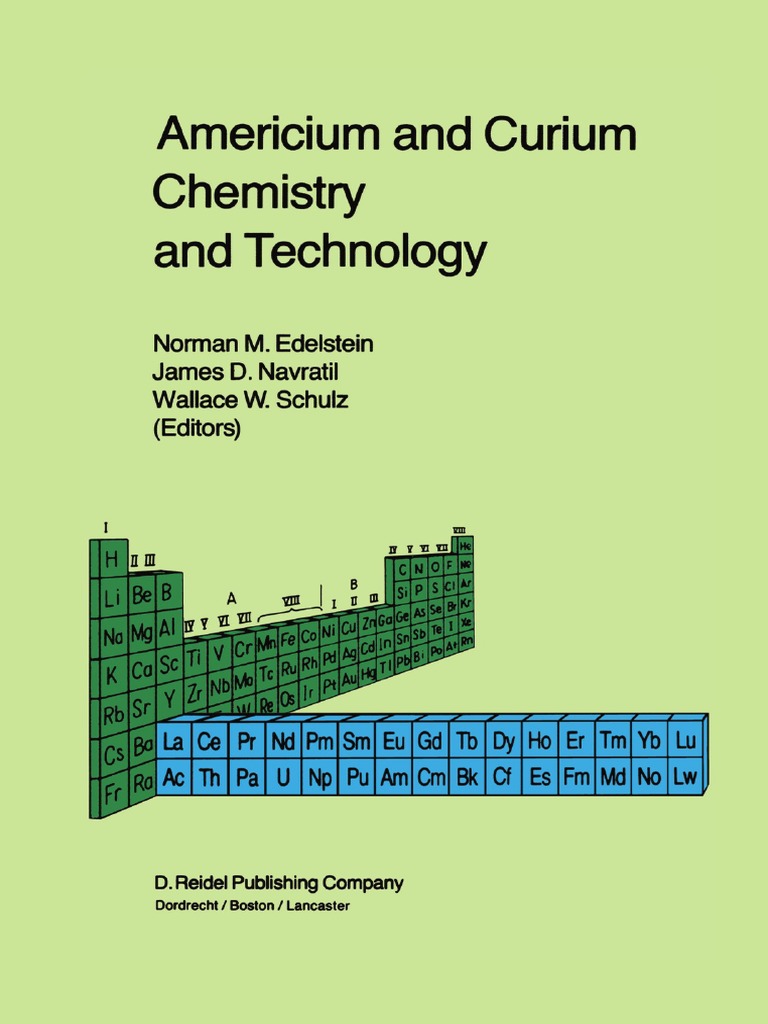 1985 Book AmericiumAndCuriumChemistryAnd | PDF | Plutonium ...