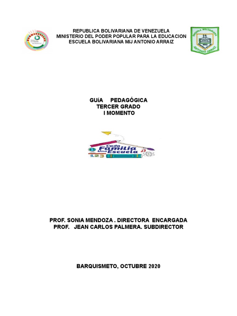 Guia Tercer Grado | PDF