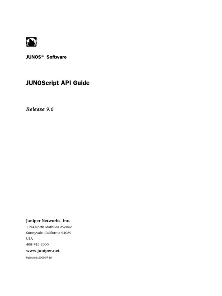 Junoscript Guide | Download Free PDF | License | Xml