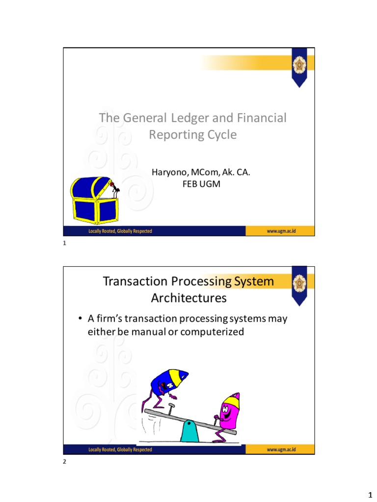 The General Ledger and Reporting Cycle | PDF | Debits And Credits ...