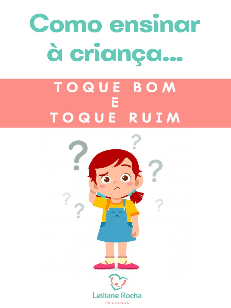 Como ensinar às crianças sobre toque bom e toque ruim: uma cartilha ...