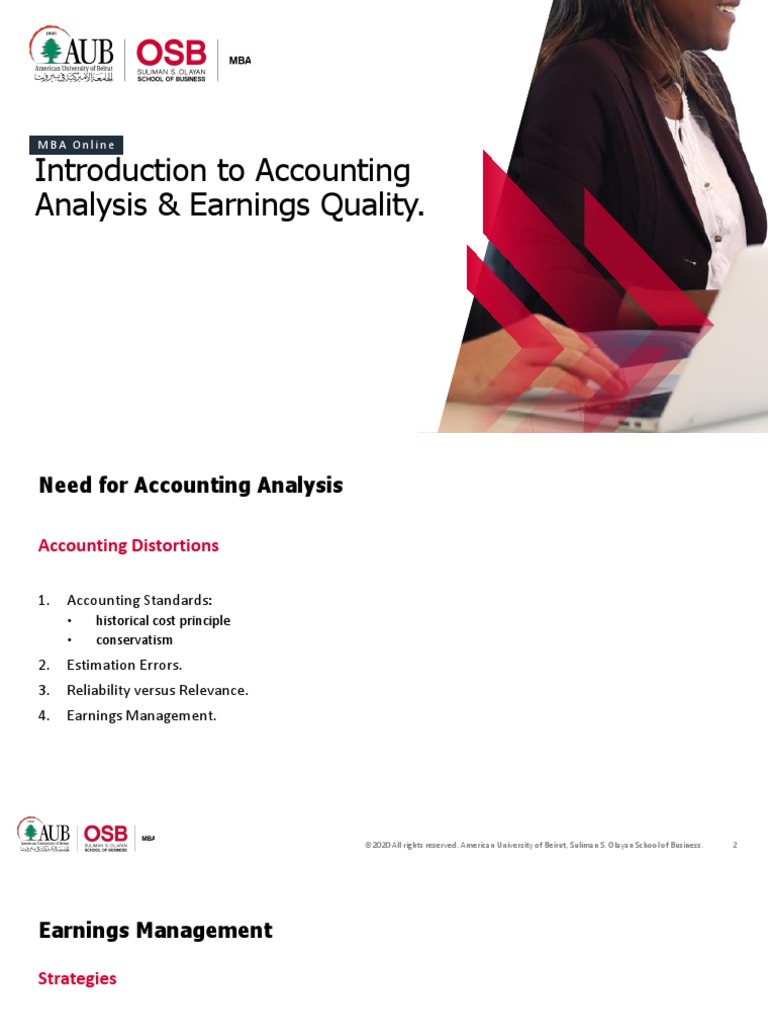 IL1.5 - Introduction To Accounting Analysis Earnings Quality | PDF ...