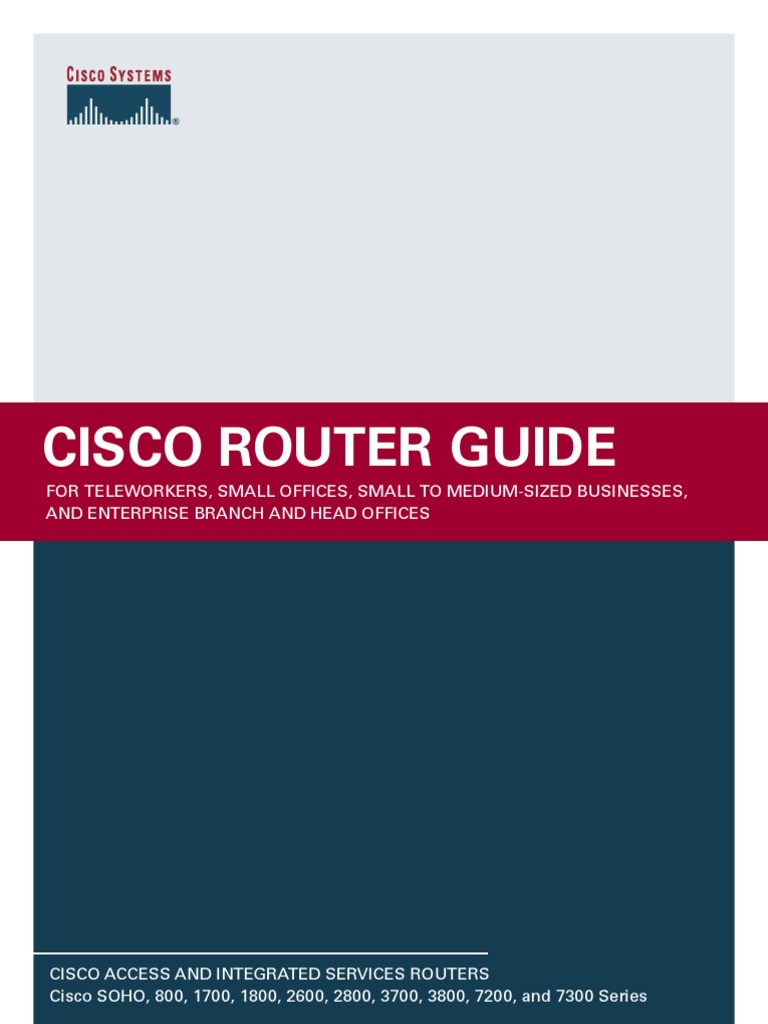 Cisco Router Guide | PDF | Virtual Private Network | Router (Computing)