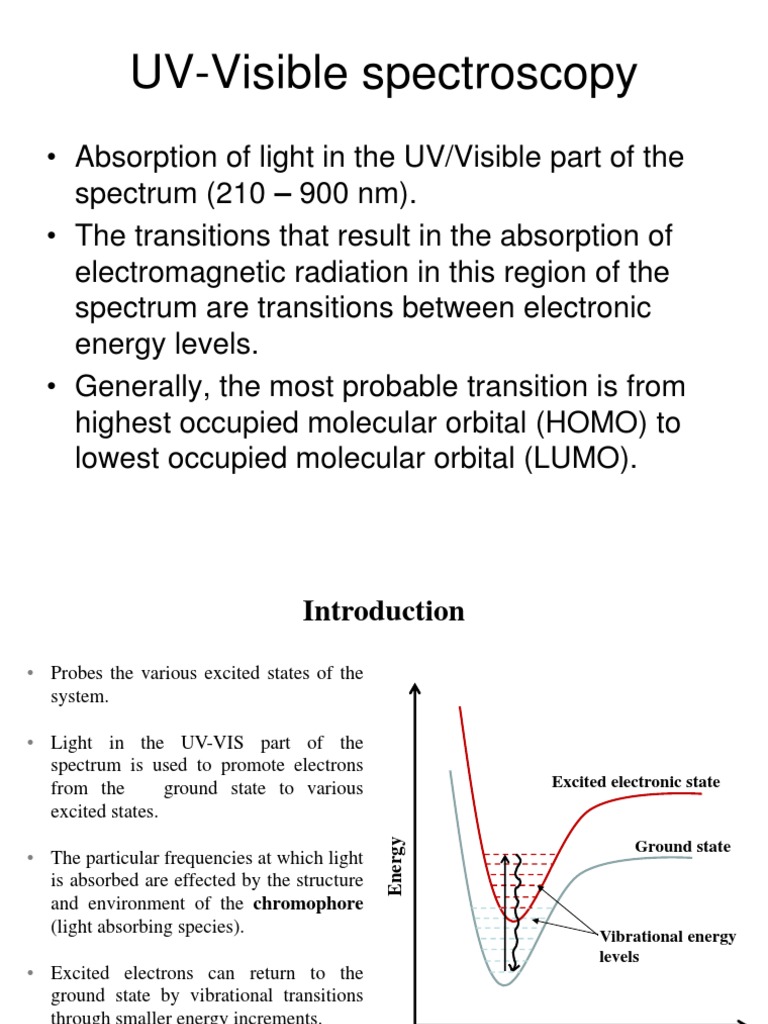 Uv Vis | PDF | Ultraviolet–Visible Spectroscopy | Absorption Spectroscopy