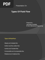 Types of Fluid Flow Explained | PDF | Fluid | Fluid Dynamics