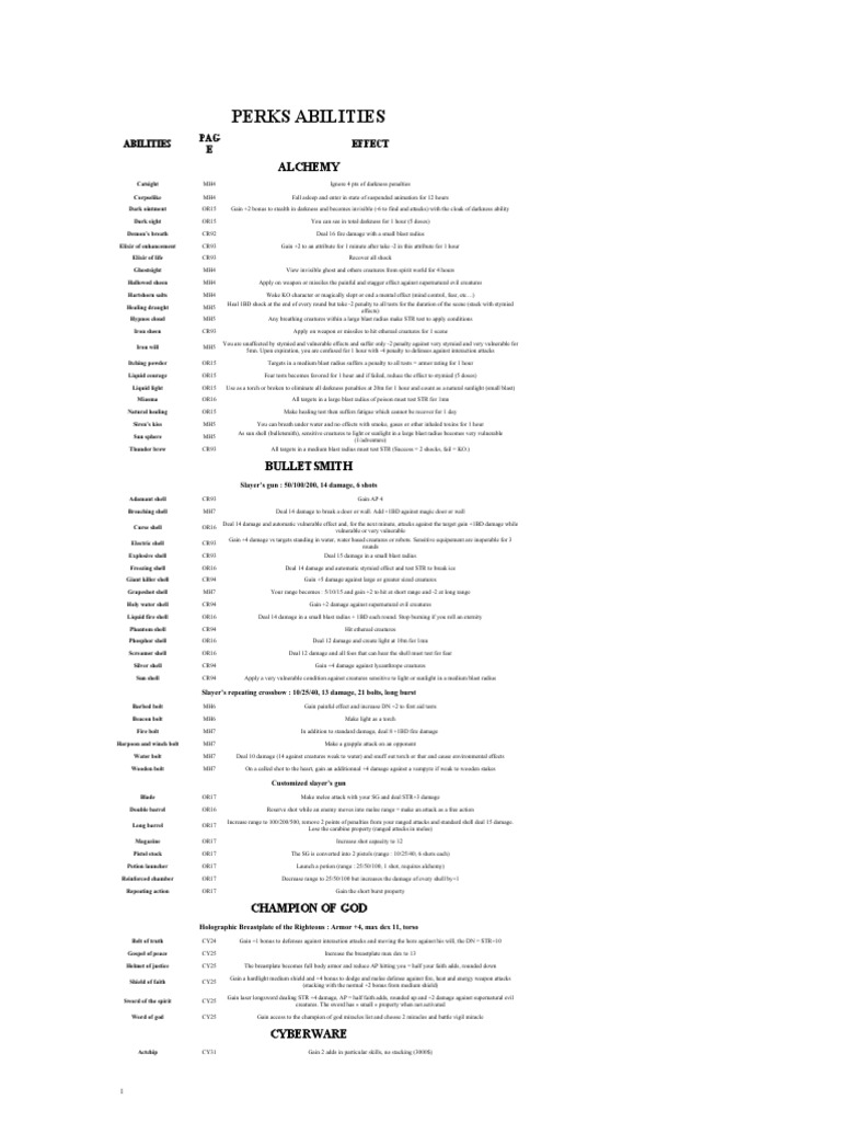 Perks - 3 | Descargar gratis PDF | Armour