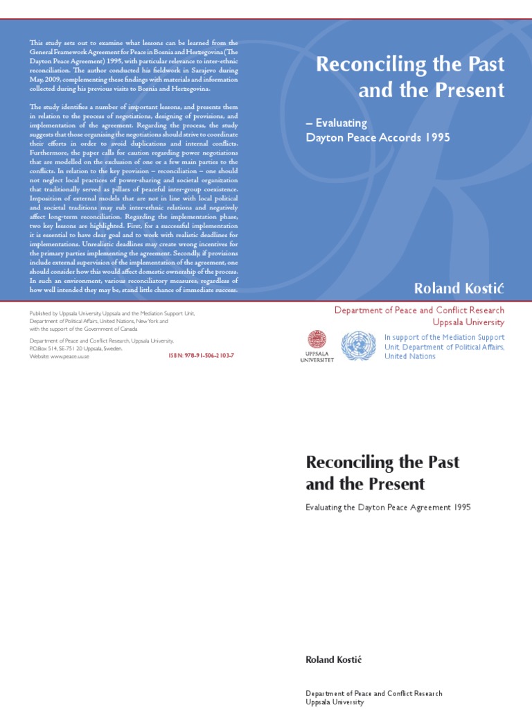 Reconciling The Past and The Present: Roland Kostic | PDF | Bosnia And ...