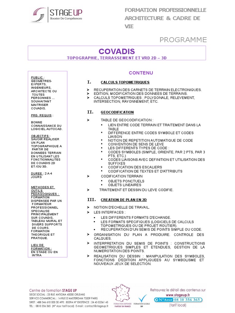 Formation Covadis pour Pros de l'Architecture | PDF | Ordinateurs
