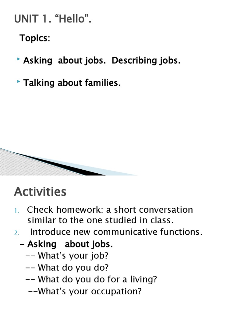 Describing Jobs and Occupations | PDF