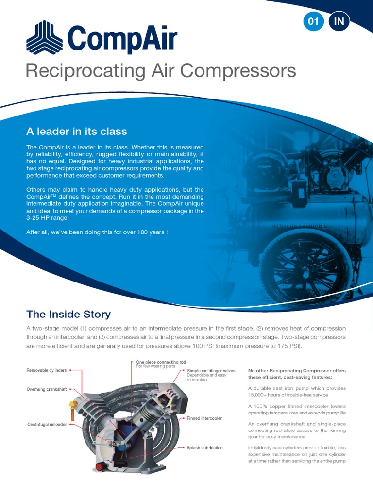 Reciprocating Air Compressors: Inside and Out | PDF | Pump | Mechanical ...