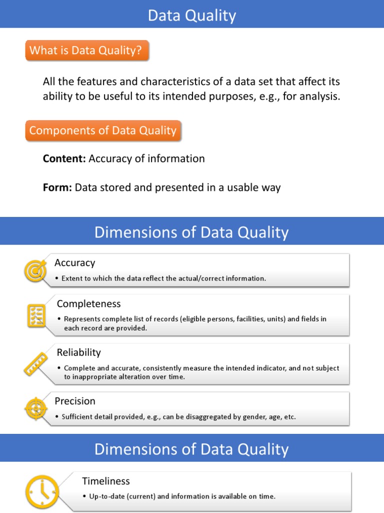 Data Quality Training | PDF | Data Quality | Accuracy And Precision