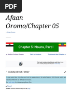 Afaraf (Afar Language) & Its Dictionary Preparation | PDF | Grammatical ...