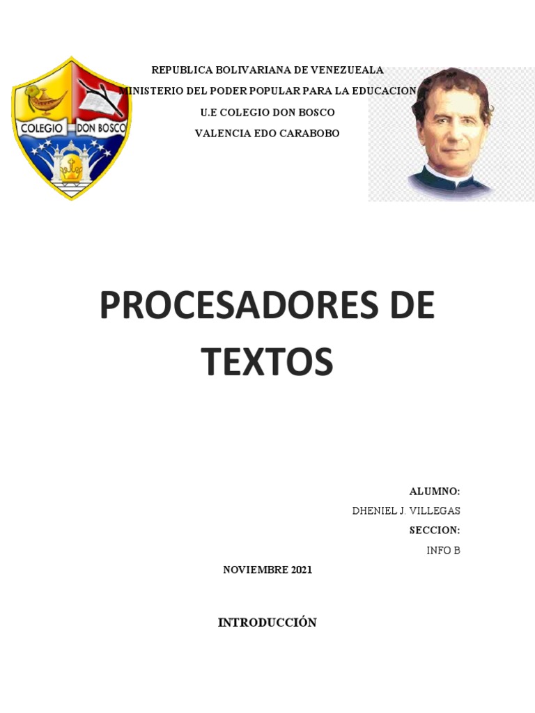 Procesadores de Texto | PDF | Procesador de textos | Informática