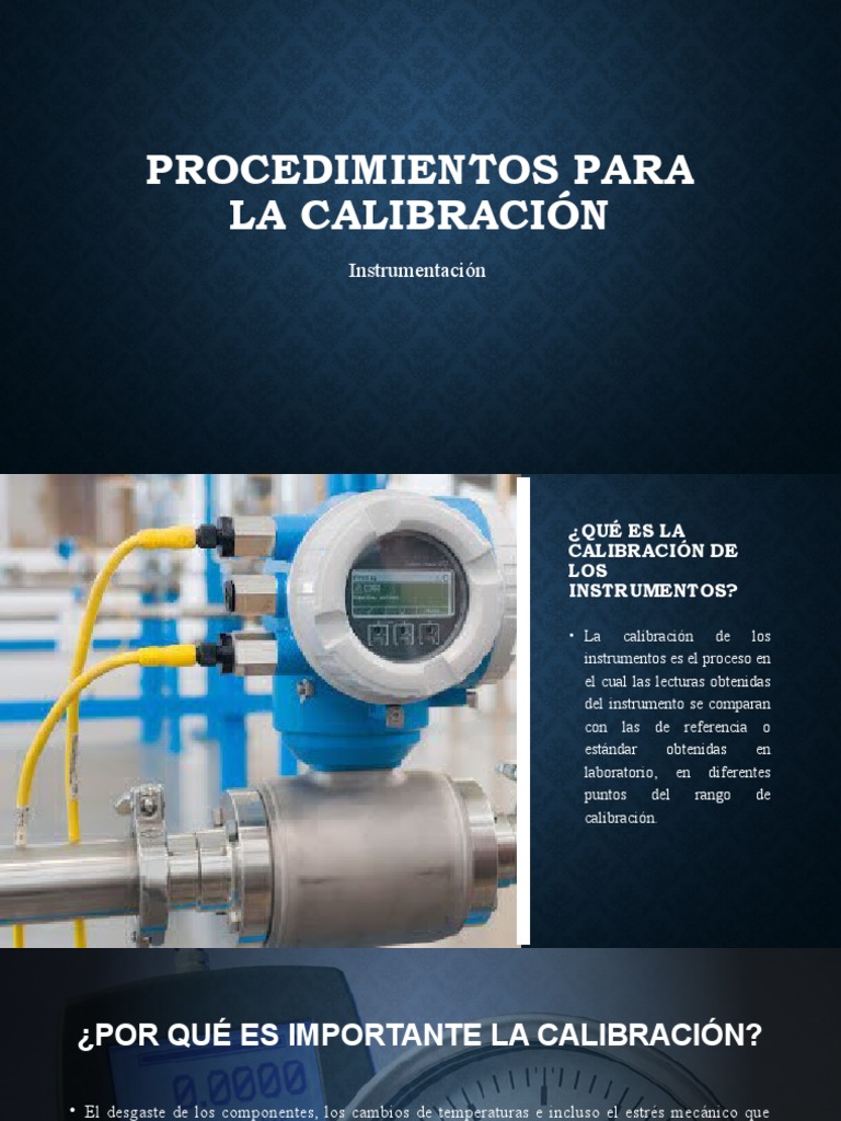 Procedimientos para La Calibración | PDF | Calibración | Medición
