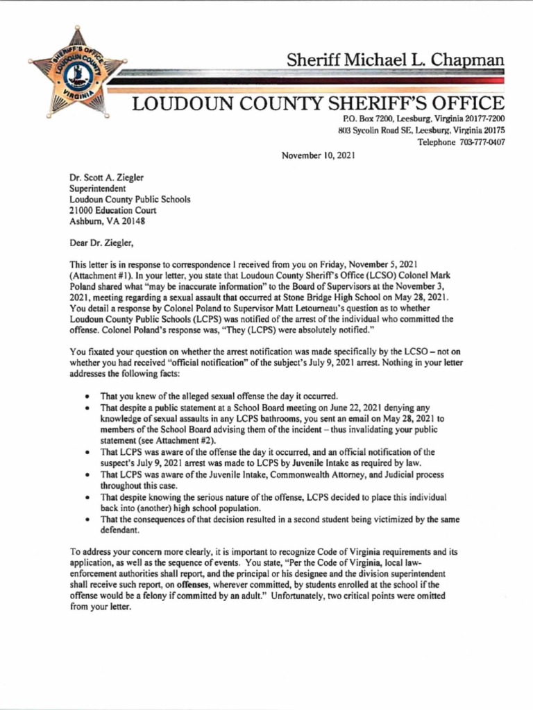 Chapman To Zeigler Email Nov 10 2021 and Attachments | PDF