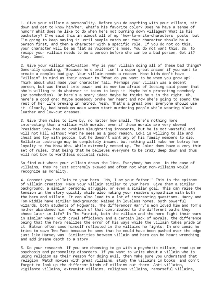 Character Design Pdf Hero