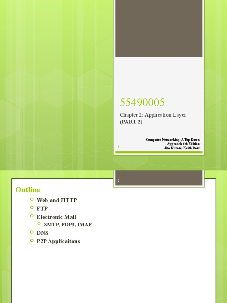 Chapter 2: Application Layer: (PART 2) | PDF | Hypertext Transfer Protocol | World Wide Web