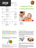 Esquema de Alimentacion Complementaria | PDF