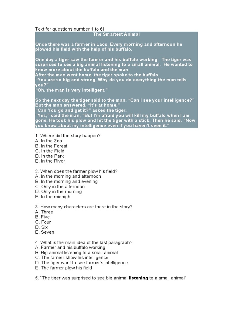 Soal Narrative Text 10 Soal | PDF