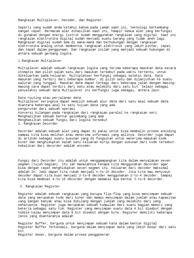 Rangkaian Multi | PDF