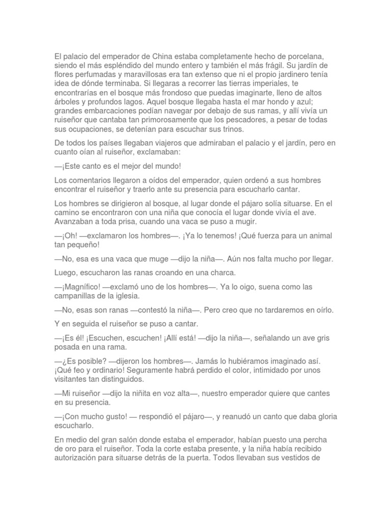 El Emperador y El Ruiseñor | PDF