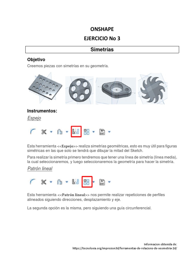 Onshape - Ejercicio 03 | PDF | Geometría