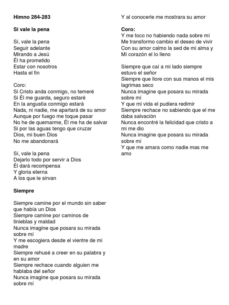 Himno 284 | PDF | Amor | Cristo (título)