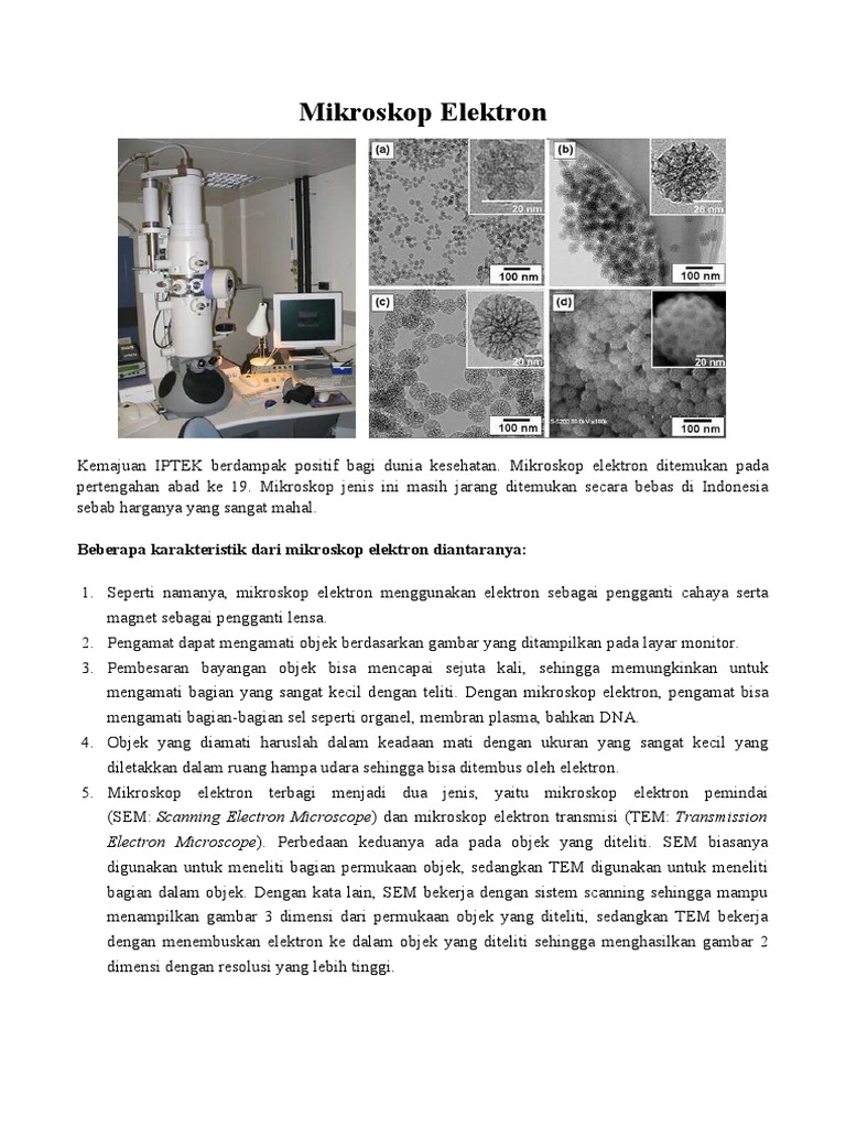 Mikroskop Elektron | PDF