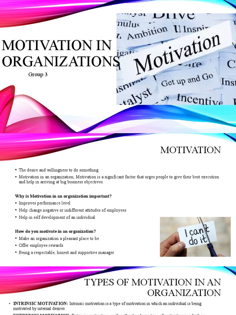 Importance of Motivation in Organizations | PDF | Motivational | Motivation