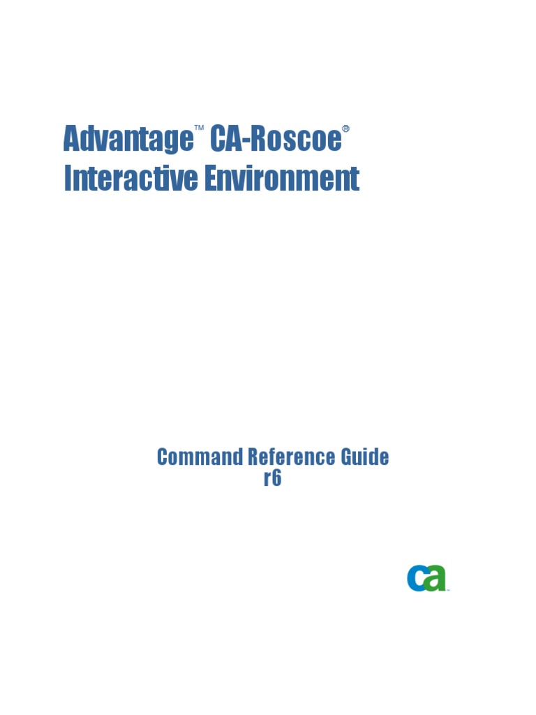 ROSCOE - B001613e - Command Reference Guide | PDF | License | Copyright
