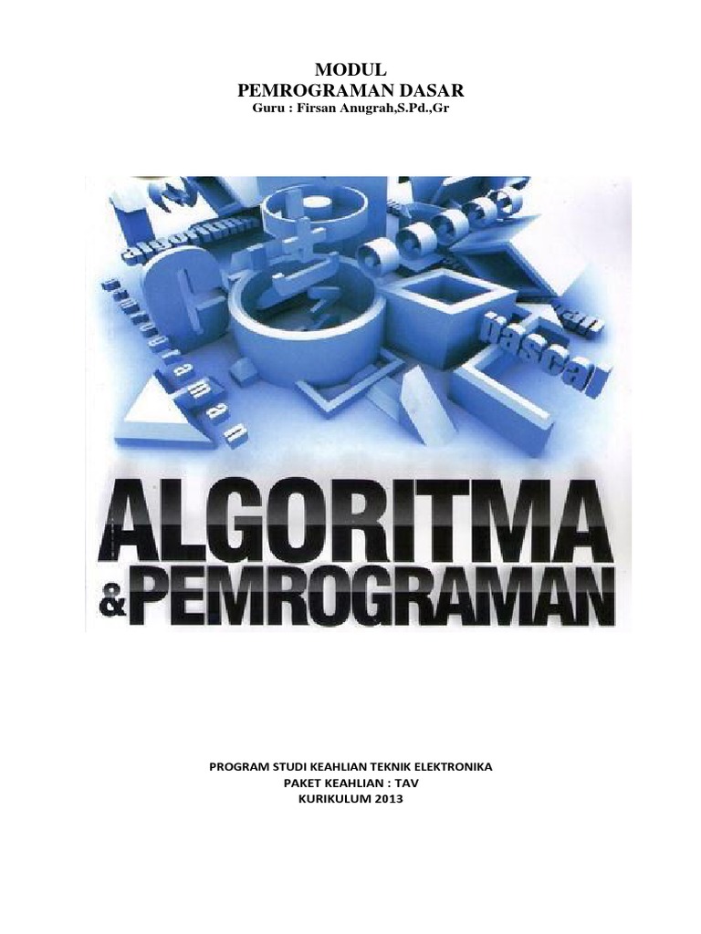 Modul Pemrograman Konstanta Dan Variabel Pertemuan III | PDF