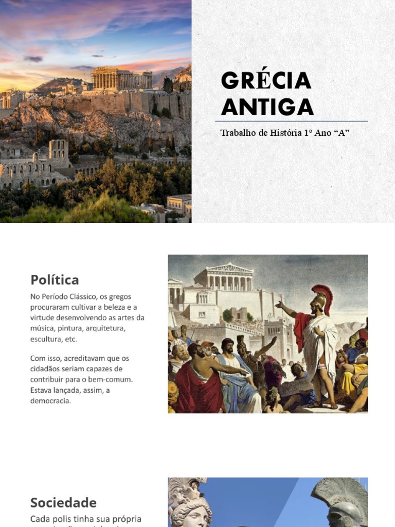 Ancient Greece History Project 1st Year Class A | PDF