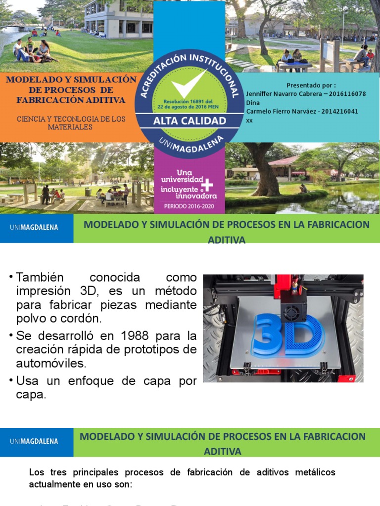 Modelado y Simulacion de Procesos | PDF | Impresión 3d | Materiales