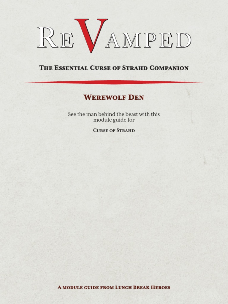Werewolf Den | PDF | Werewolves