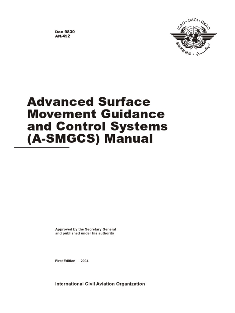 Advanced Surface Movement Guidance and Control Systems (A-SMGCS) Manual ...