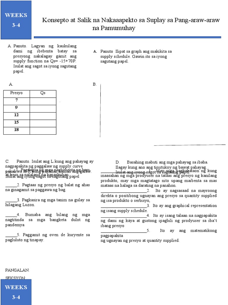 Ap9 Q2 Week-3-4 | PDF