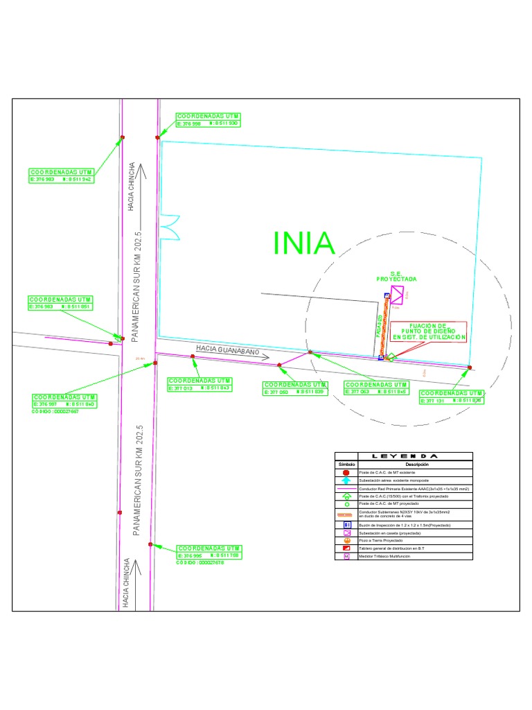 Plano de Red Proyectado-Layout1 | PDF | Energia electrica | Ingenieria Eléctrica