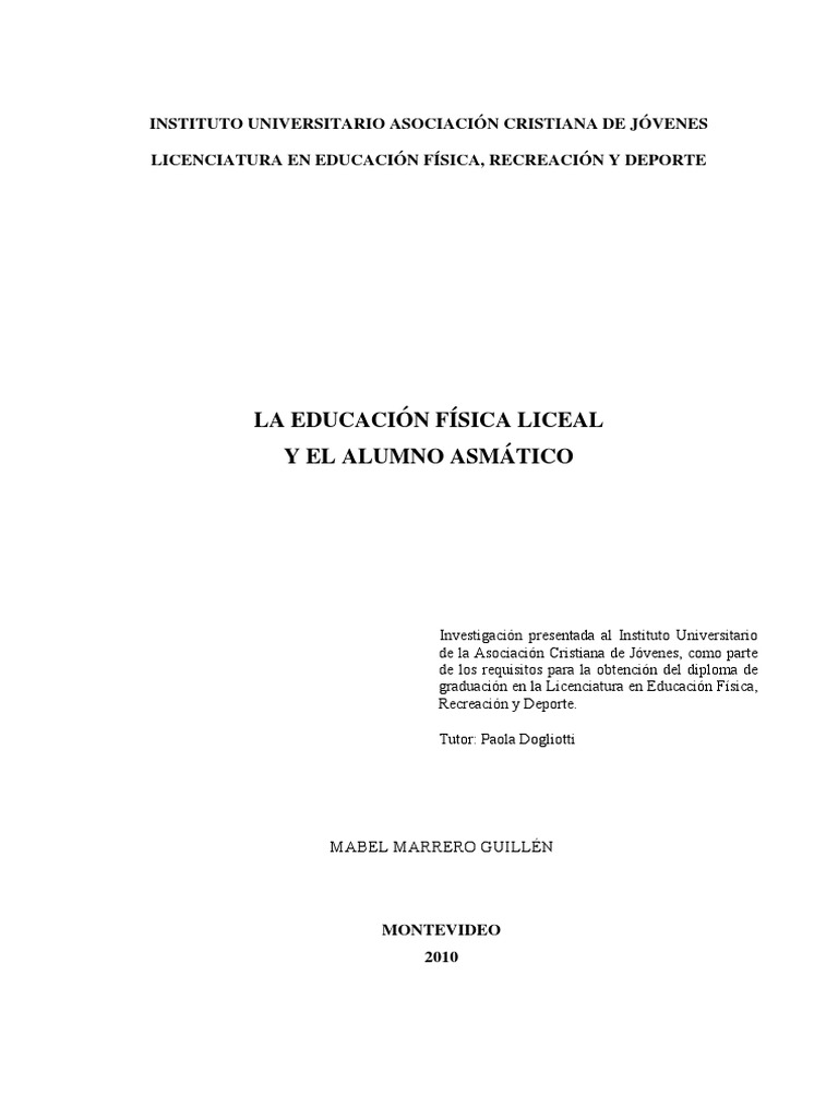 Tesis Mabel Marrero Guillén | PDF | Asma | Obesidad