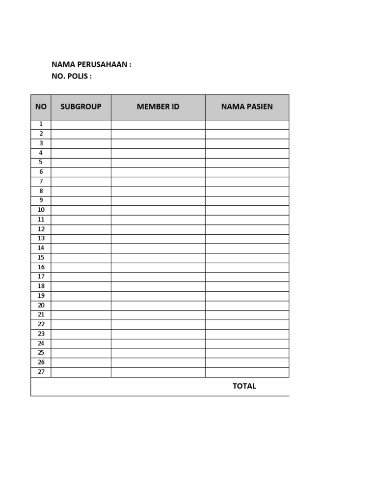 Formulir Klaim Reimbursement Kesehatan | PDF | Hukum