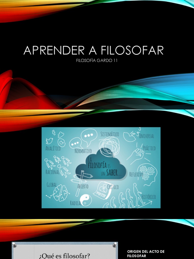 Aprender A Filosofar | PDF | Existencia | Filosofía