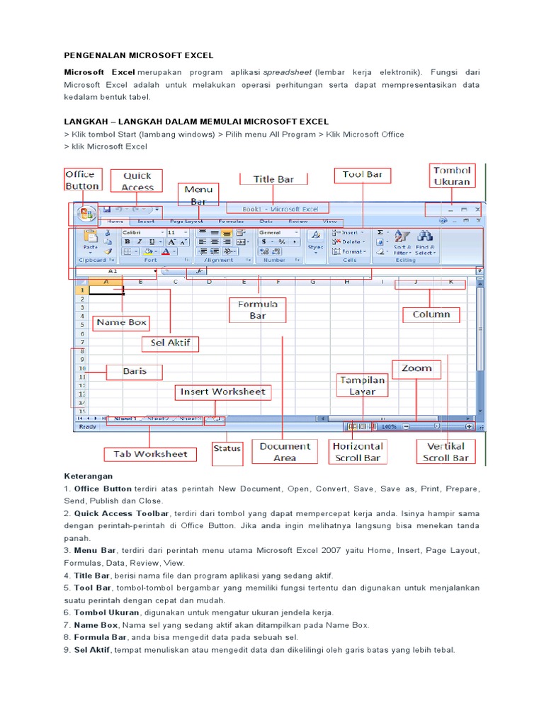 Pengenalan Microsoft Excel | PDF