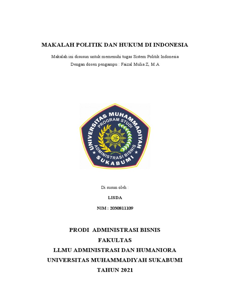 Makalah Partai Politik Di Indonesia | PDF