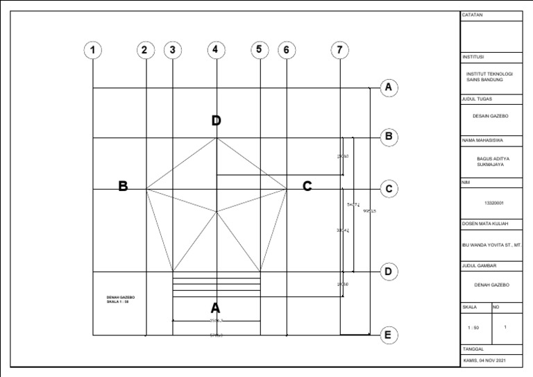 Denah Gazebo 1 | PDF
