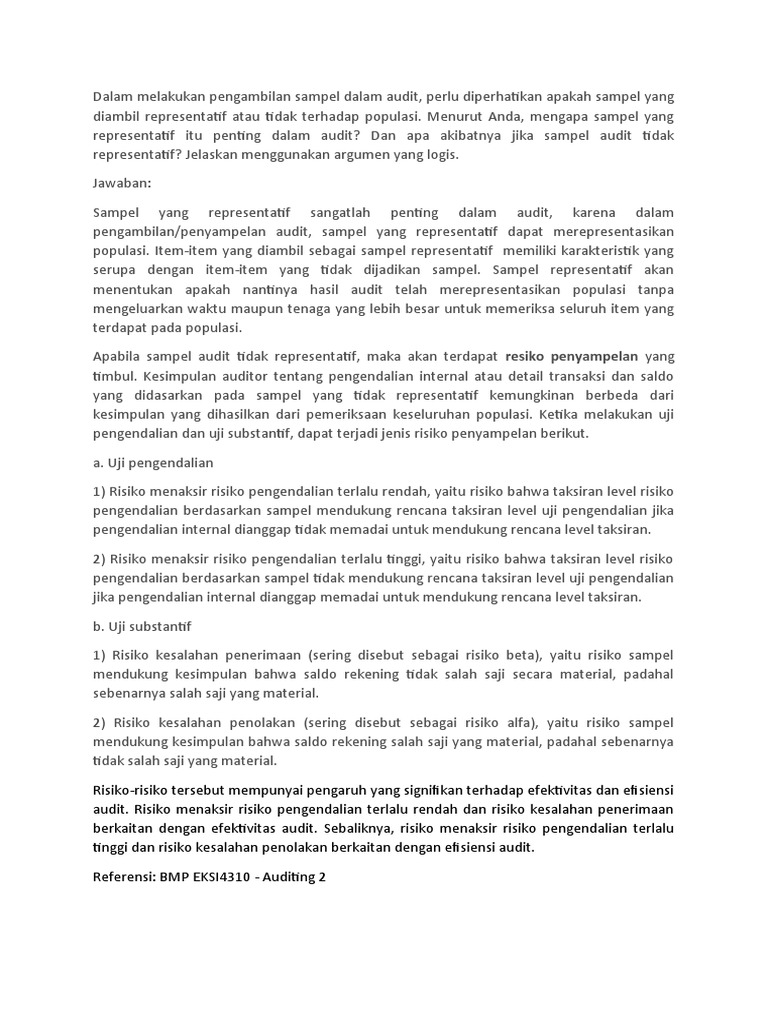 Diskusi 2 Auditing 2 | PDF