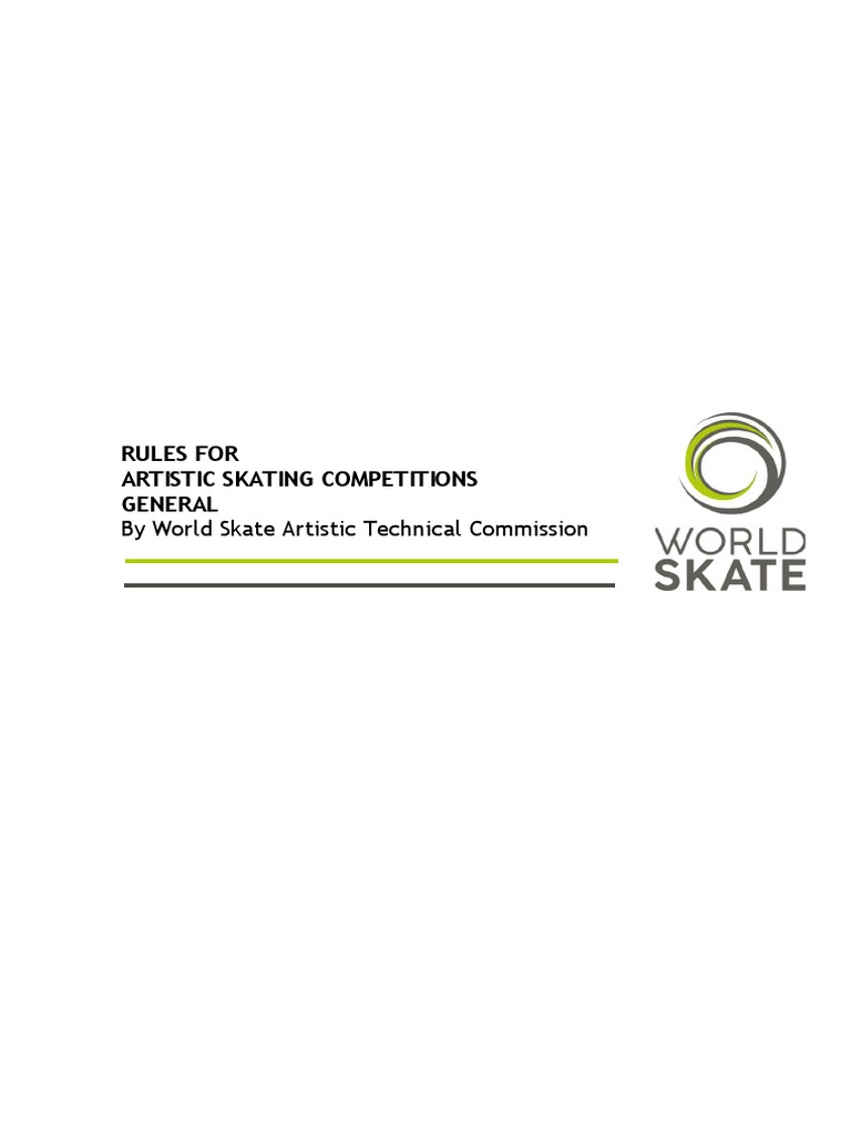 General 2022 - Official Regulation Artistic | PDF | Roller Skating | Figure Skating
